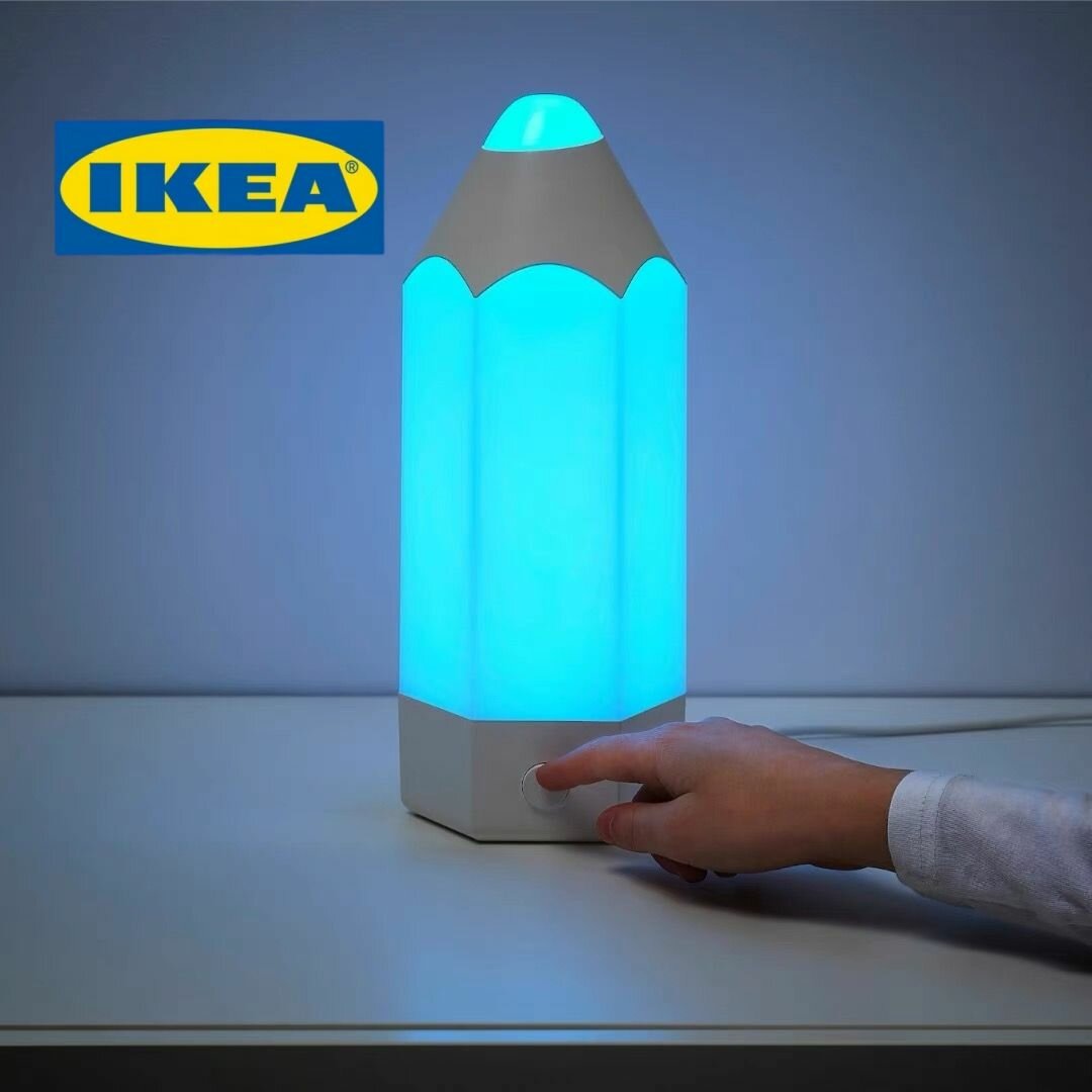 IKEA Настольная лампа цветная карандаш детская