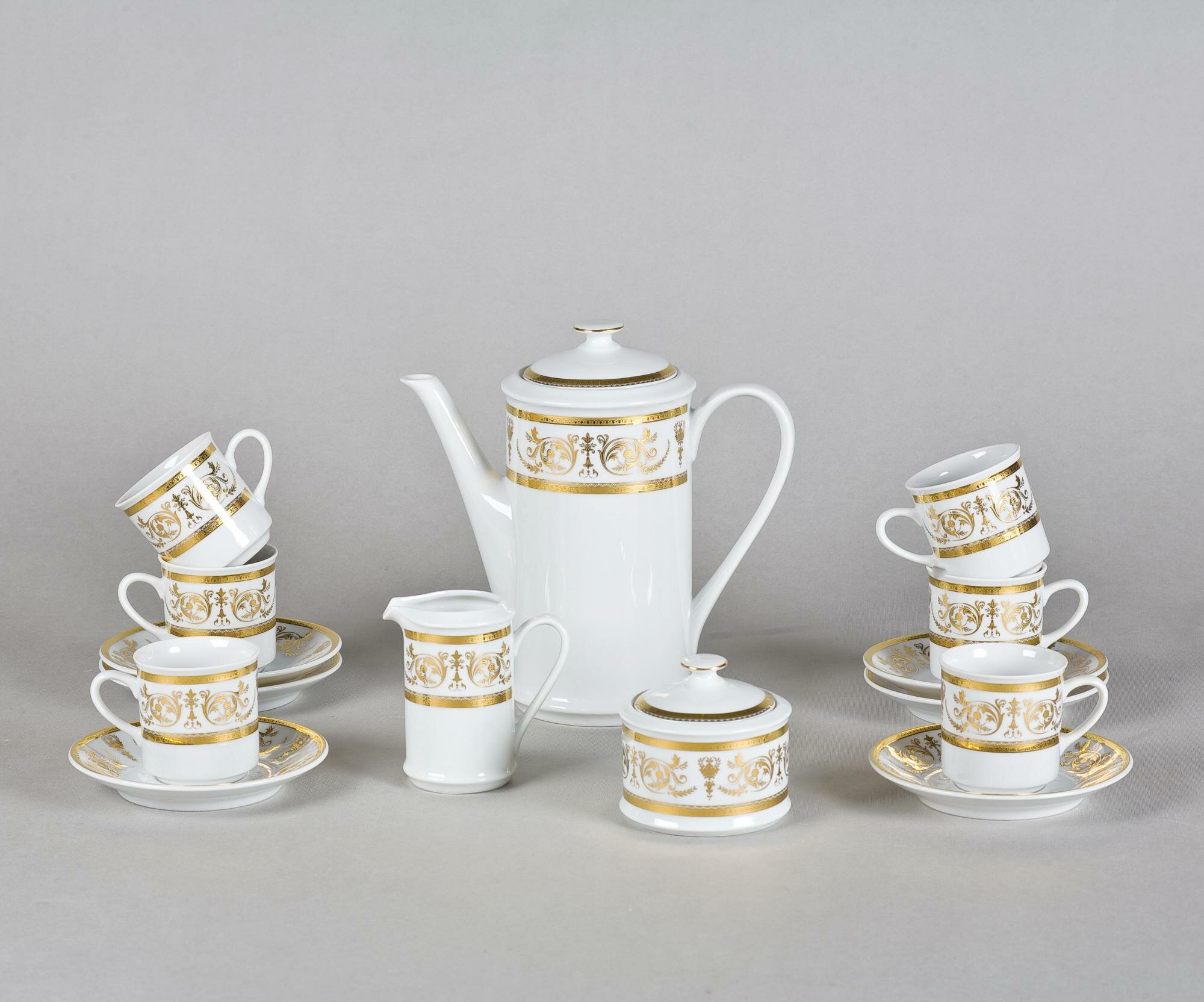 Кофейный сервиз 6 персон 15 предметов, Сабина 02160714-1373, Leander