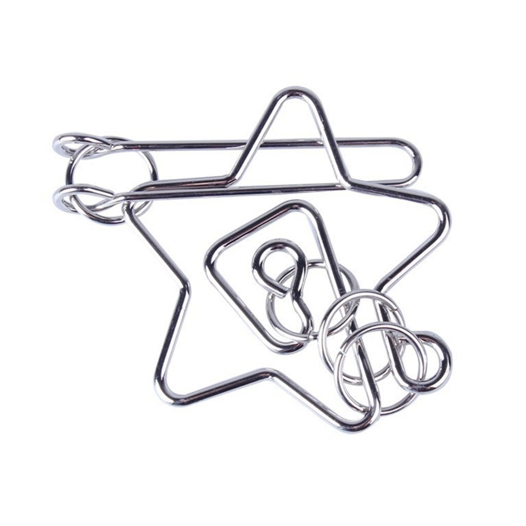 Сцепленные Металлические Кольца IQ Логическая Головоломка Непоседа Игрушка Разблокированные Ссылки Сенсорная Развивающая Игрушка Взрослые Дети Игра Для мозга