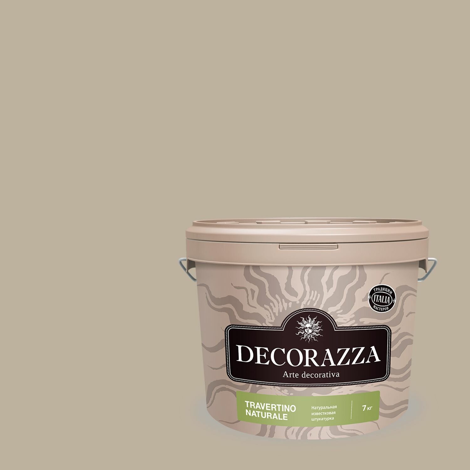 Декоративная известковая штукатурка с эффектом камня Decorazza Travertino Naturale (7кг) TRN 10-30