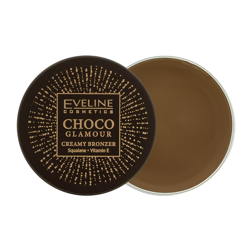 Бронзер для лица EVELINE CHOCO GLAMOUR кремовый тон 01