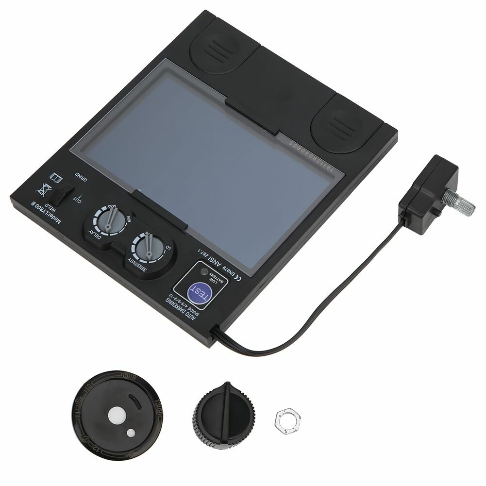 Автоматически затемняющийся защитный фильтр для сварочного шлема с солнечной батареей, защитный аксессуар для обеспечения безопасности сварки и хорошей видимости