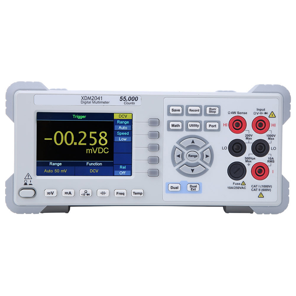 OWON XDM2041 3.7 дюймовый цифровой истинный мультиметр с многофункциональной функцией, 55000 отсчетов