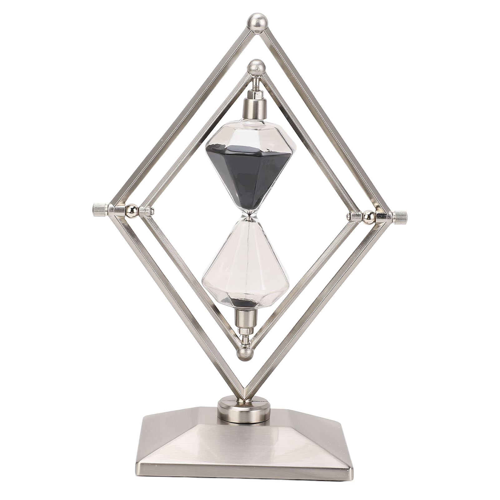 Ретро-часы-песочные часы с 30-минутным вращающимся механизмом, аксессуары для учебы, металлические песочные часы для стола и книжной полки.