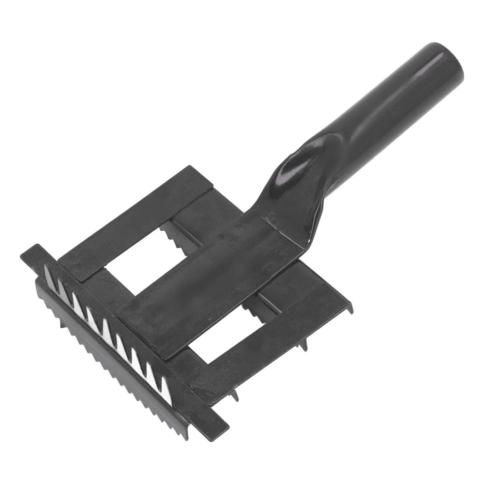 Расческа для вычесывания скота, металлическая щетка для коровьей шерсти, инструменты для ухода с мягкой ручкой для лошадей, крупного рогатого скота, овец, черная