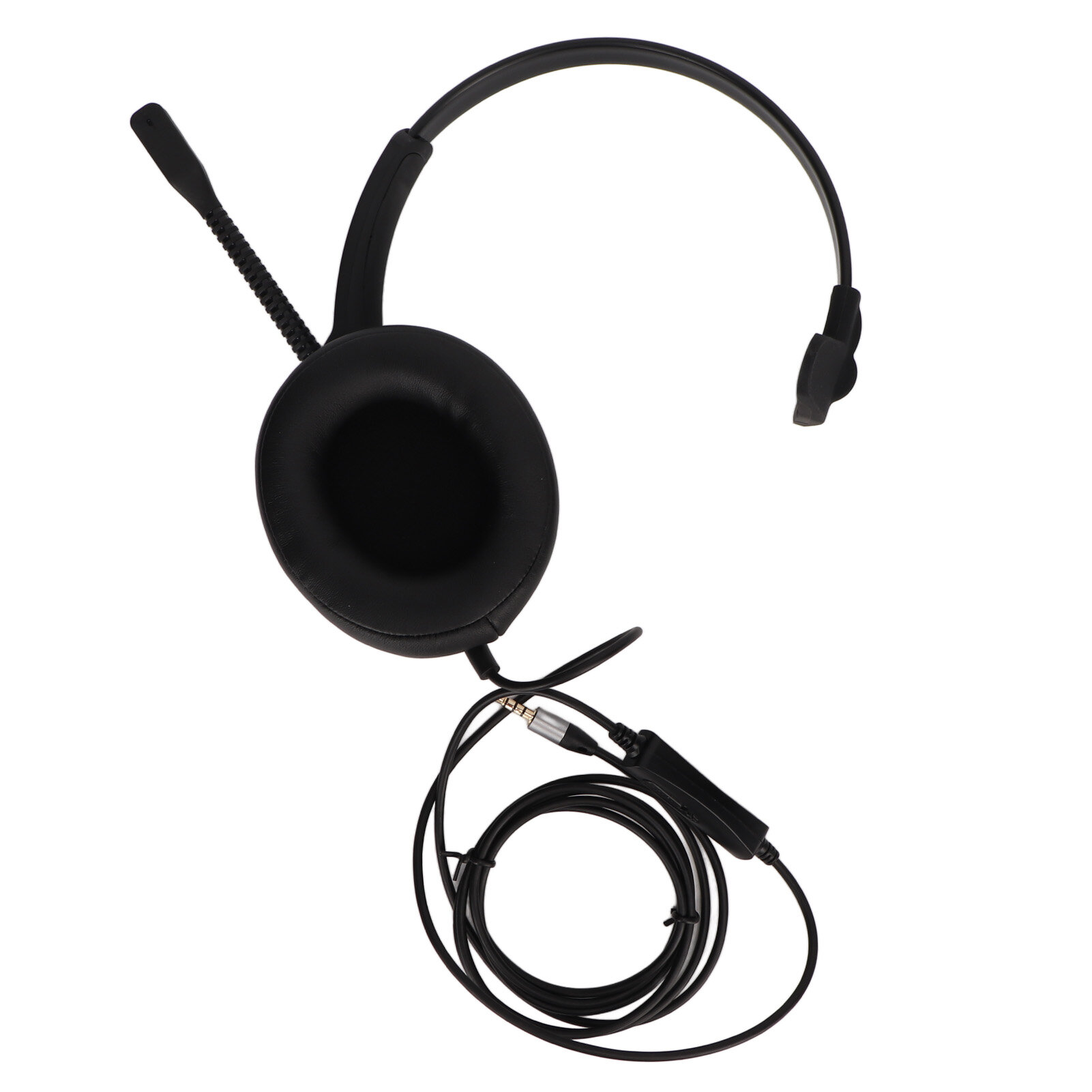 3,5 мм бизнес-гарнитура ENC с шумоподавлением, регулировкой громкости, монофоническая телефонная гарнитура с микрофоном для домашнего колл-центра