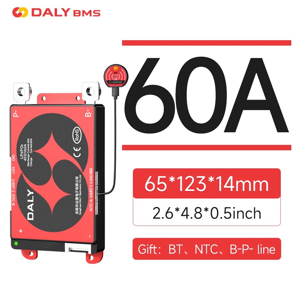 Daly Smart BMS для литий-ионных аккумуляторов