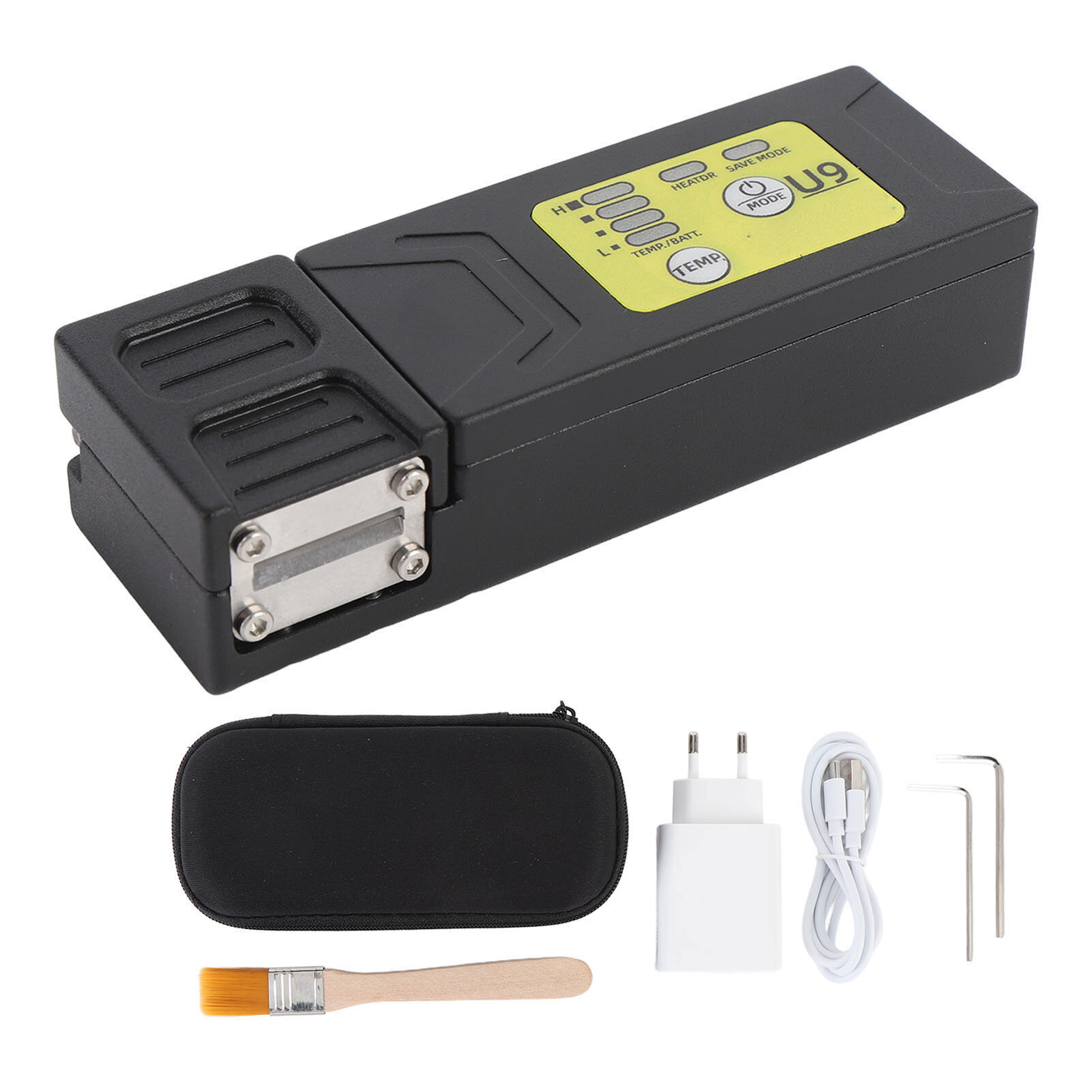 Термический стриппер для оптоволокна Перезаряжаемый инструмент для снятия изоляции с автоматическим нагревом для связок голой ленты Невидимые оптические волокна Вилка европейского стандарта 100‑240 В