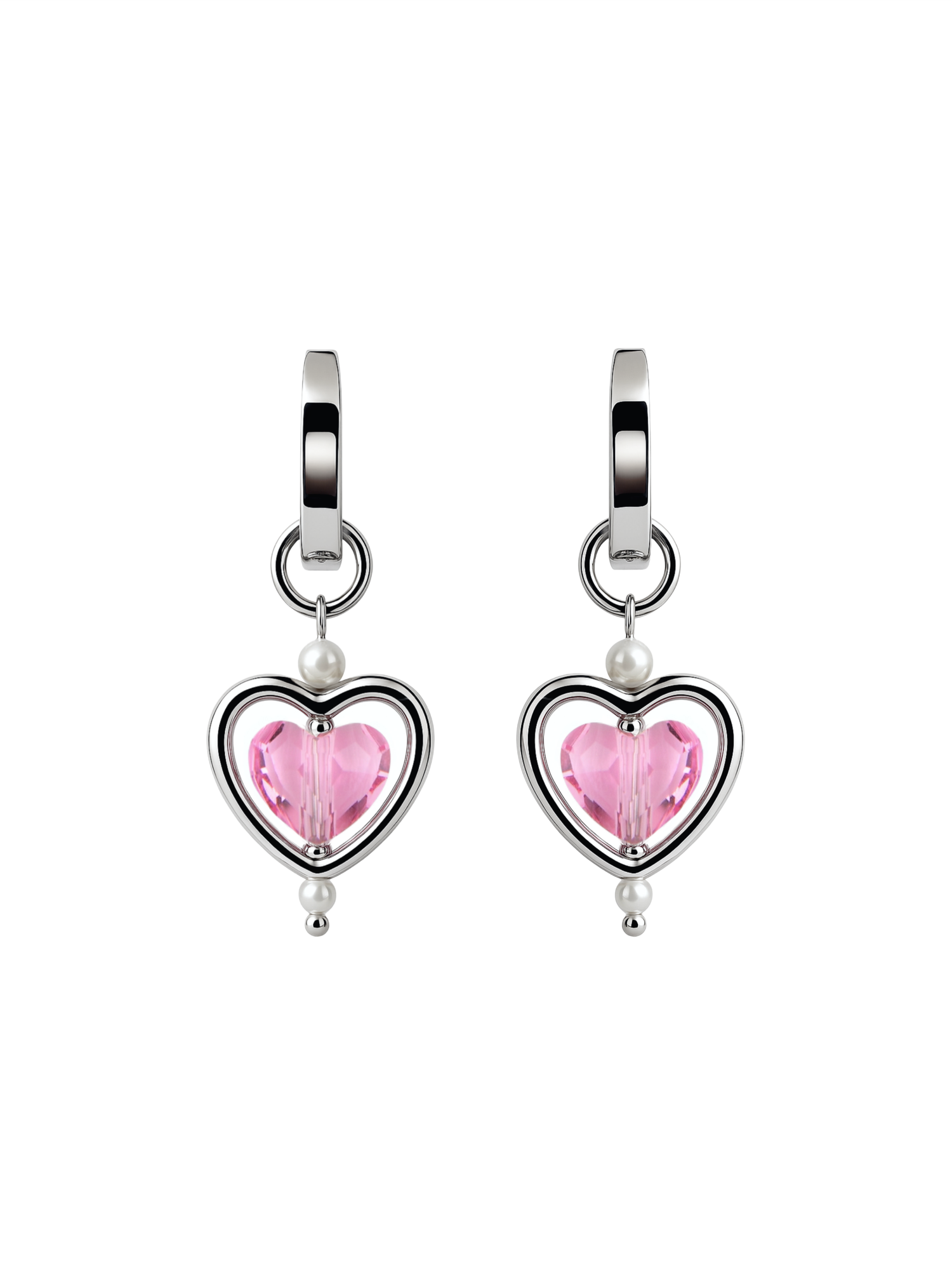 Серьги с подвесками, кристаллы Swarovski