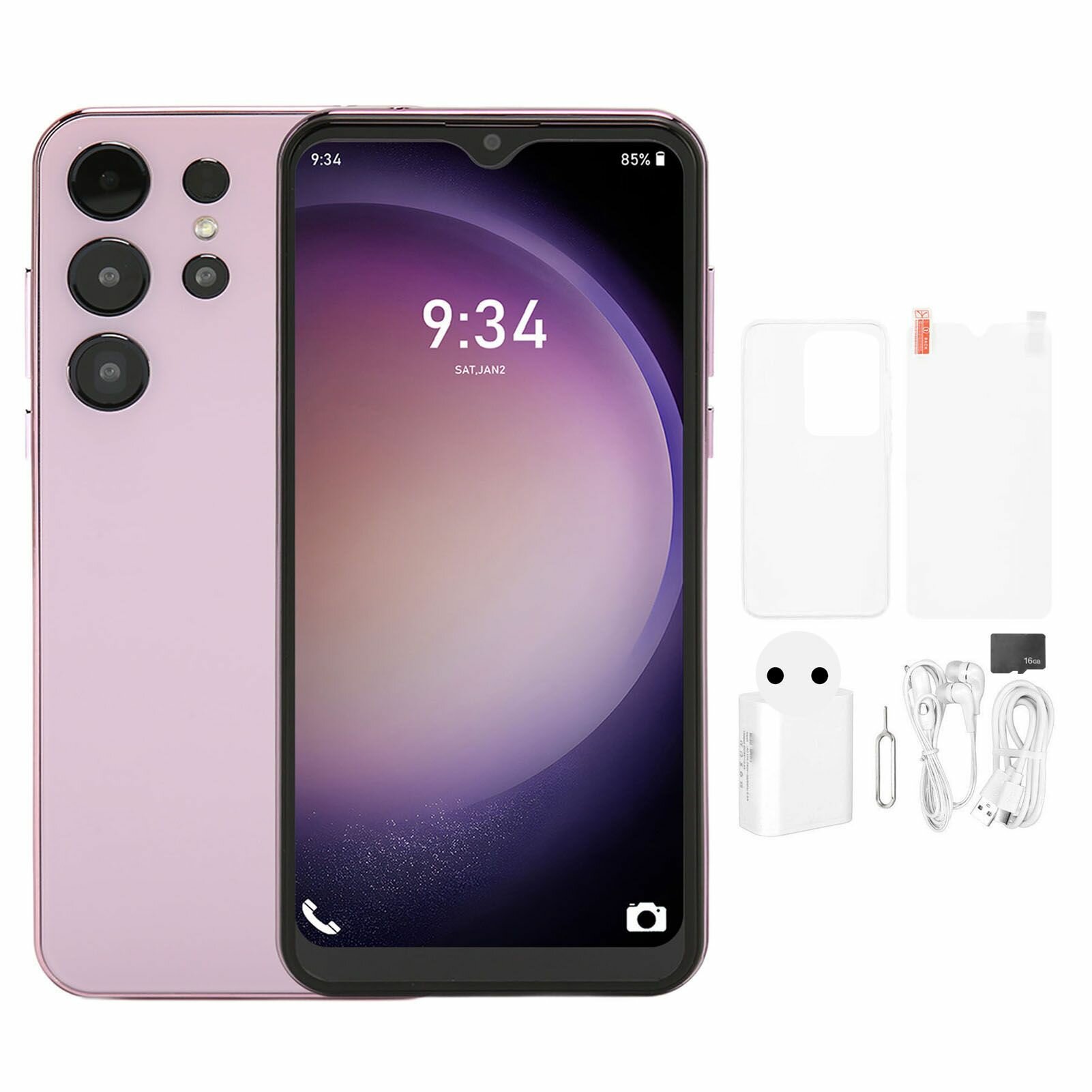 Смартфон 6.5" 3G со стилусом, 4/64GB, 5000 мАч (Фиолет, EU)