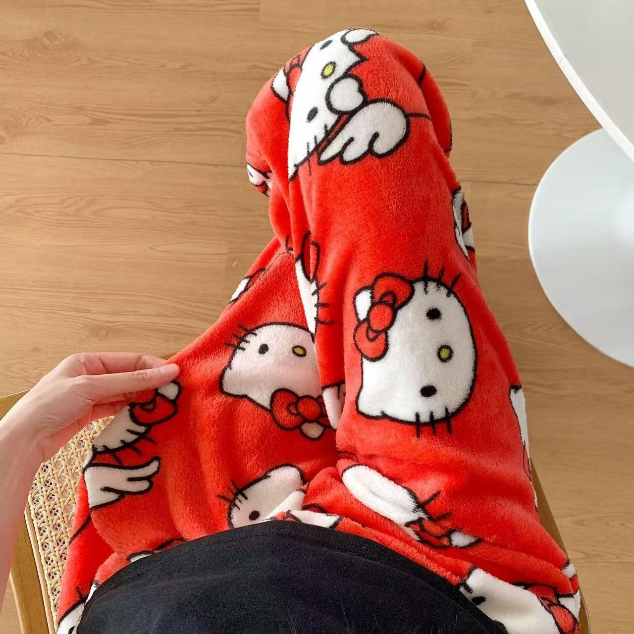 Пижамные штаны Sanrio Hello Kitty Y2k — милые теплые длинные фланелевые женские брюки для осени и зимы