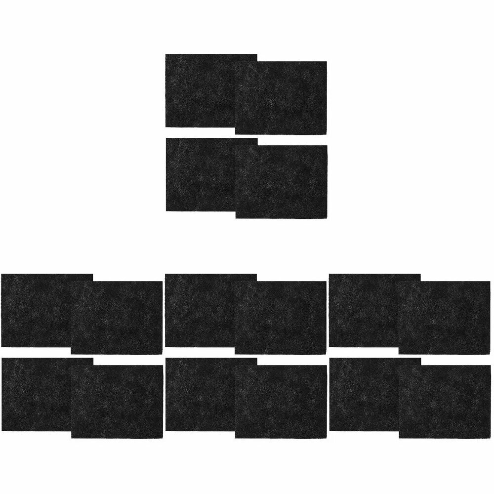 Воздушный фильтр черного цвета из активированного угольного волокна для домашней вентиляции, набор ук