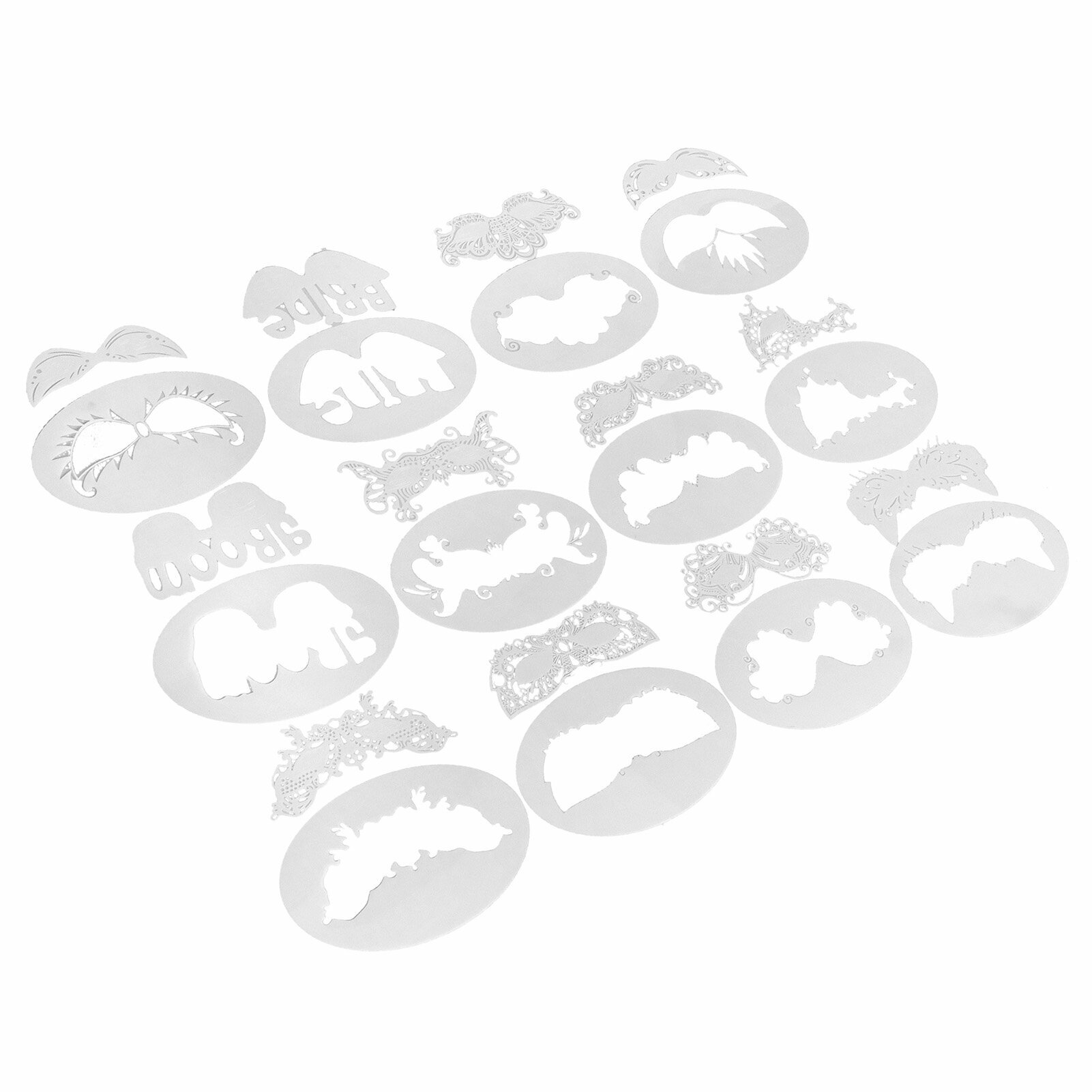 12 комплектов трафаретов для лица, многоразовые мягкие временные трафареты для татуировок для детей и взрослых, Хэллоуина