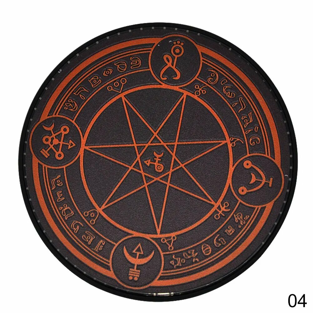 Креативное беспроводное быстрое зарядное устройство Qi 10 Вт, круглая волшебная оптическая зарядка для стандартной полнодиапазонной беспроводной зарядки QI Brown