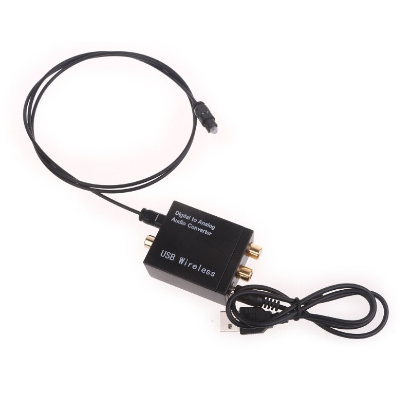 Цифро-аналоговый Преобразователь Aux Поддерживает Bluetooth-совместимый 3-5 мм Для Цифрового Коаксиального Волоконно-оптического Аналогового выхода телевизора