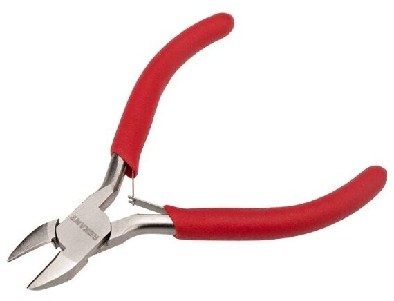 Кусачки для точных работ Rexant 115 мм никелированные с авторазжимом и обливными рукоятками (12-4607)