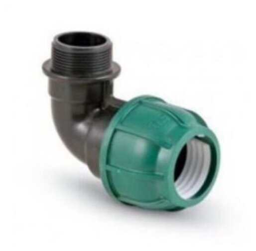 Отвод d 40х1,1/2' мм с наружной резьбой ( угол ) ПНД POELSAN Турция