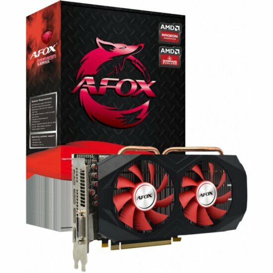 Видеокарта AFox (AFRX580-8192D5H3-V3) Radeon RX 580 8GB ATX DUAL FAN