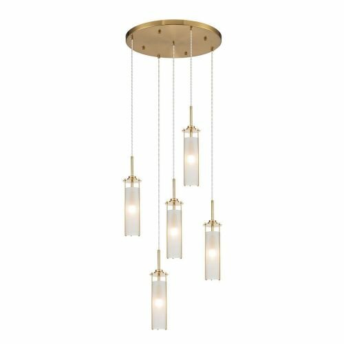 Подвесная люстра Indigo Interior Lighting Indigo Torcia 11038/5PL Brass V000417