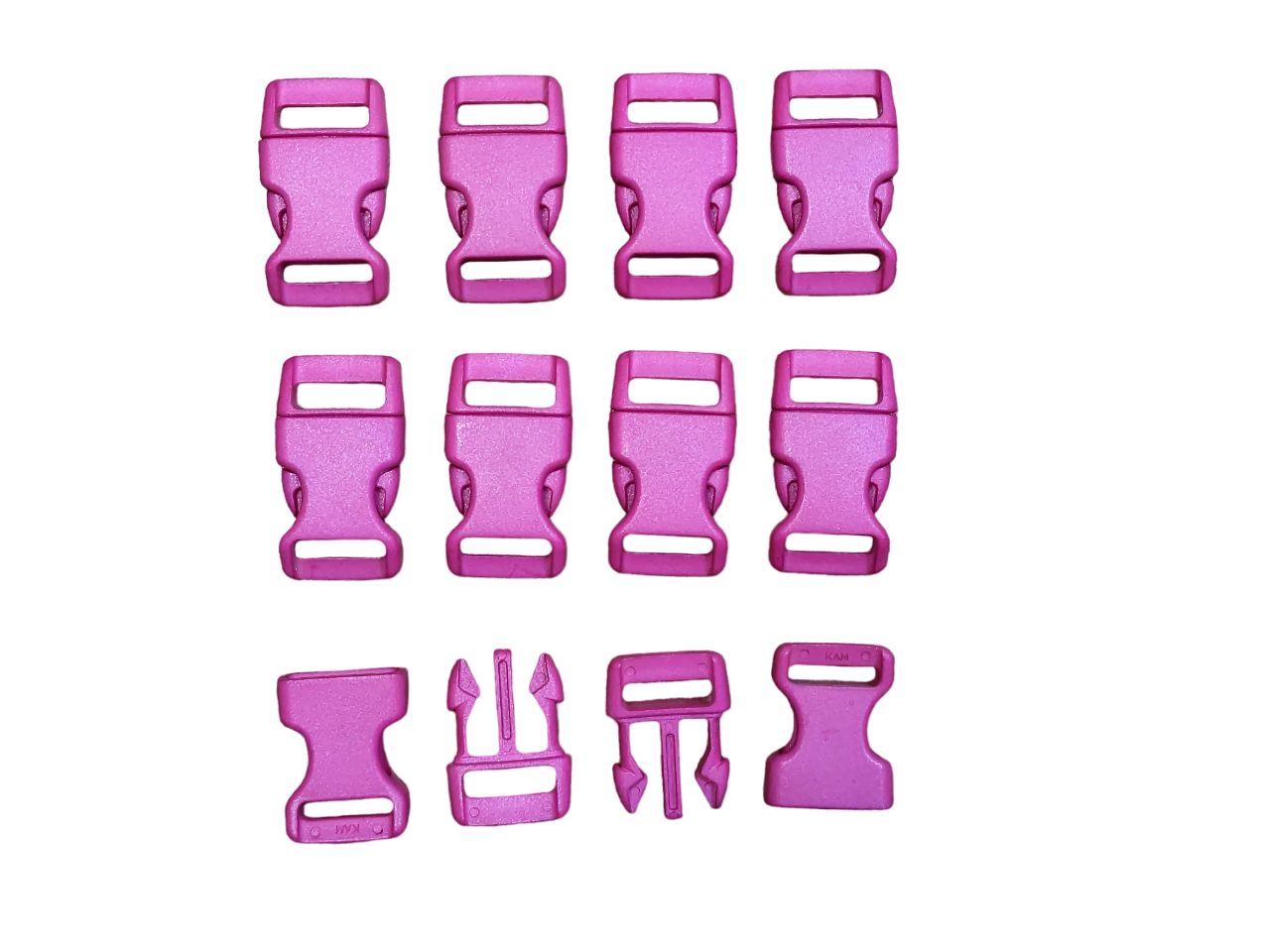 Застежка Фастекс ЗФ16 LettBrin, розовый, 16 мм (10 штук)