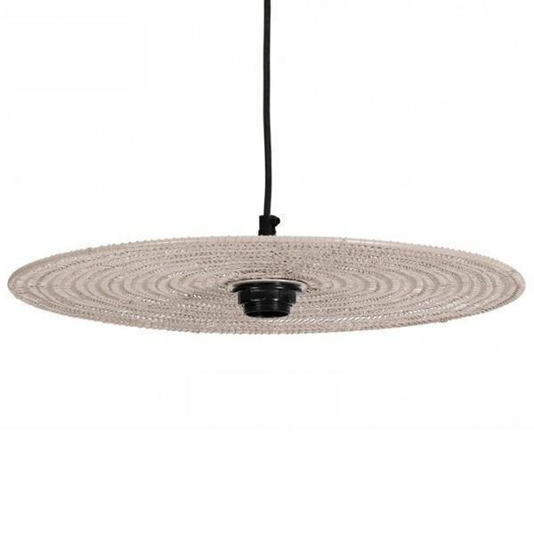 Светильник подвесной Vinger, d42х8 см, бежевый