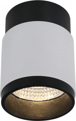 Точечный светильник Delta 1955-10W-3000K-36 BK+WH iLedex, цоколь: LED, лампы: Светодиодные, мощность: 10 Вт.
