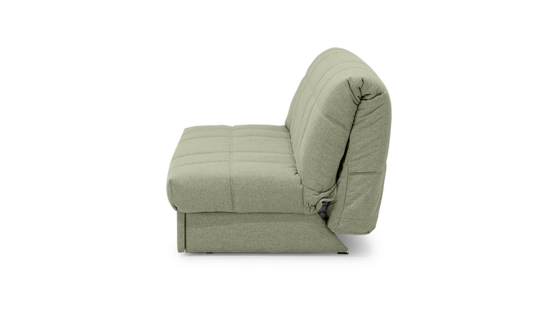 Диван Виа Лайт Strong Plus 01 NOW 155x105x88 см, зеленый Рогожка, аккордеон Фиеста — фото 1
