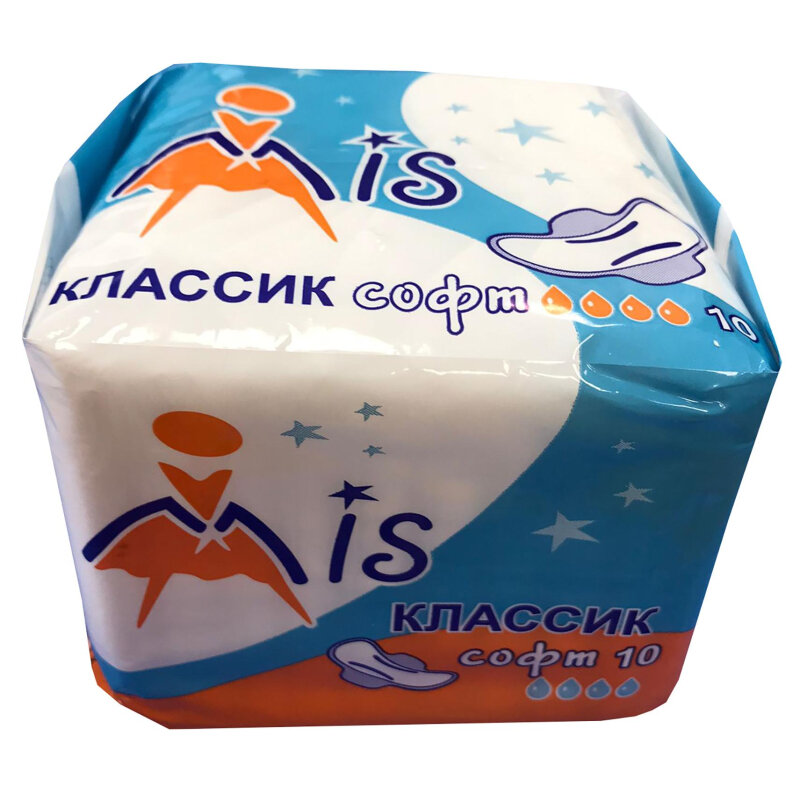 Прокладки женские МИС Классик софт 4 капли 10шт/уп MIS 1952809 203