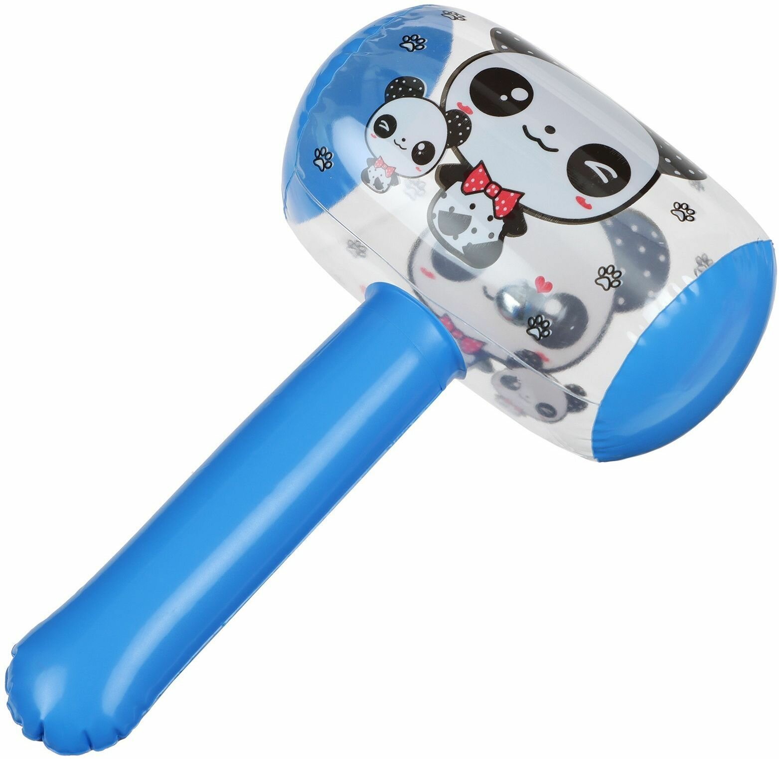 Детская надувная игрушка "Молоток" со звуком, для плавания и купания, игр в воде, на суше и в бассейне, 25 см, цвет микс