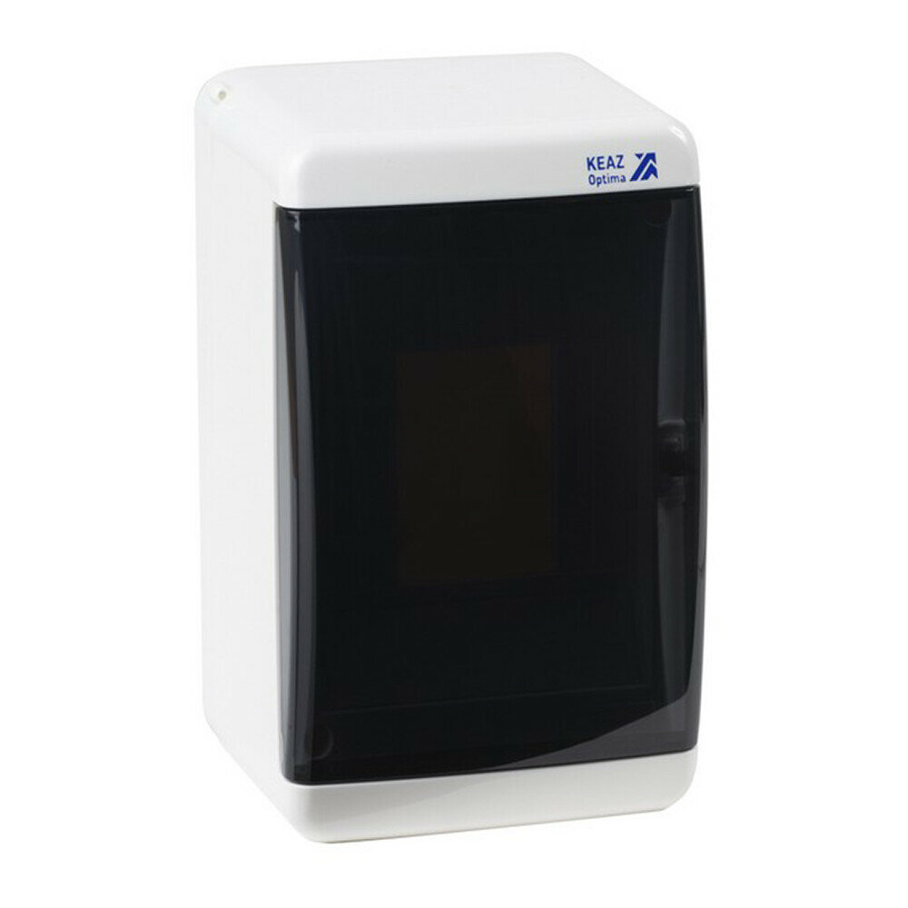 Щит распределительный навесной КЭАЗ OptiBox ЩРН пластиковый IP41 140х96х93 мм 4 модуля белый