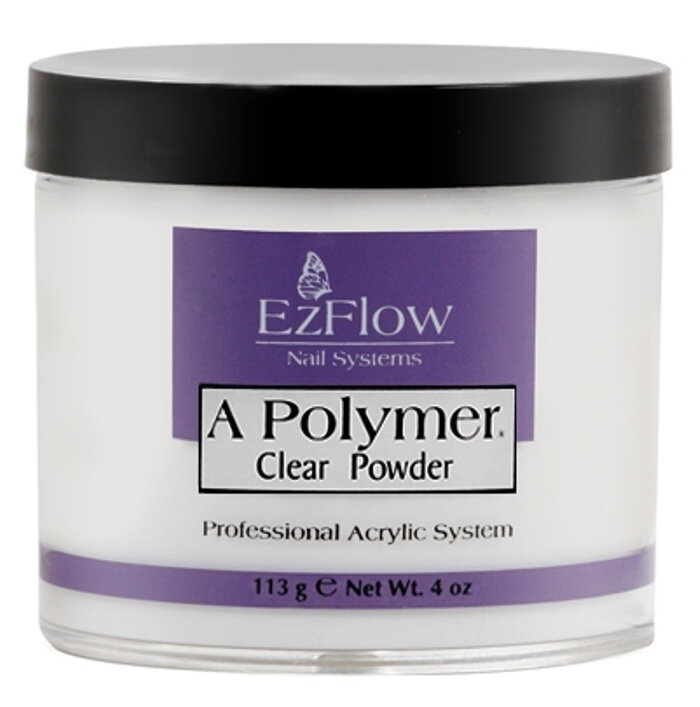 EzFlow, прозрачная акриловая пудра A-Polymer Clear Acrylic Powder, 113 г.