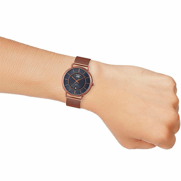 Наручные часы CASIO Collection, серый, коричневый — фото 1