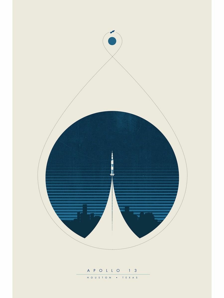 Постер "Корабль Аполлон-13"