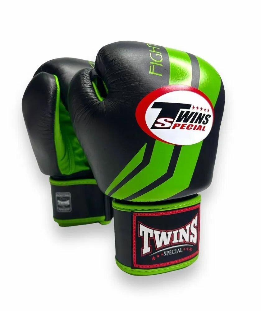 Боксерские перчатки Twins FBGVL3-43 зеленый-черный 14 oz