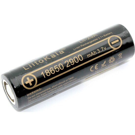 Аккумулятор Liitokala типа 18650 Li-Ion Lii-29A 2900mAh, 3.7V