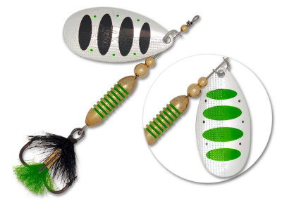 Блесна колеблющаяся Fish Crystal WABLER W40, длина 57мм, вес 7гр # 64