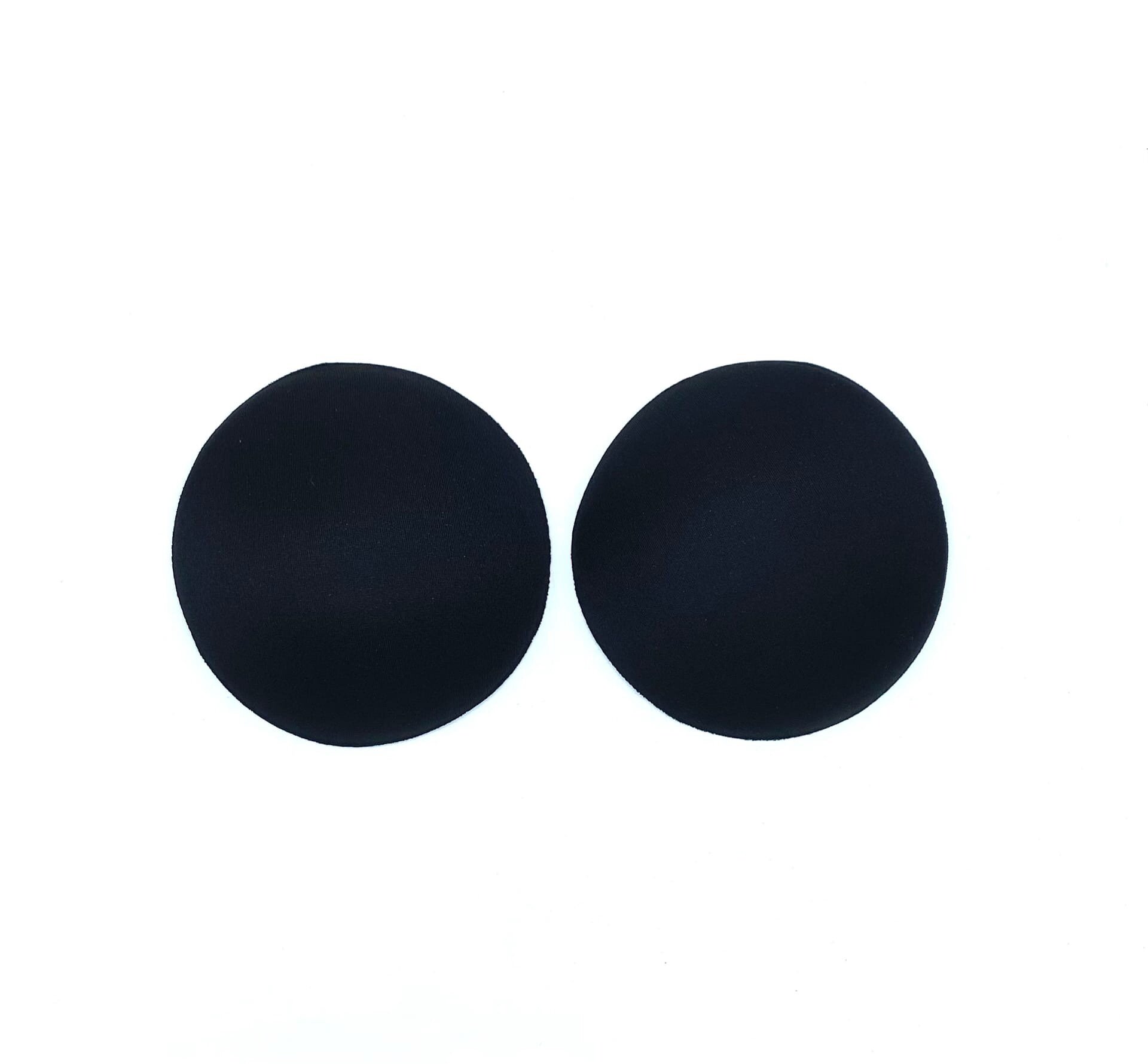 Чашечки для бюстгальтера (чашки корсетные) с равномерным наполнением круглые размер 75 цв. черный (2 комплекта)