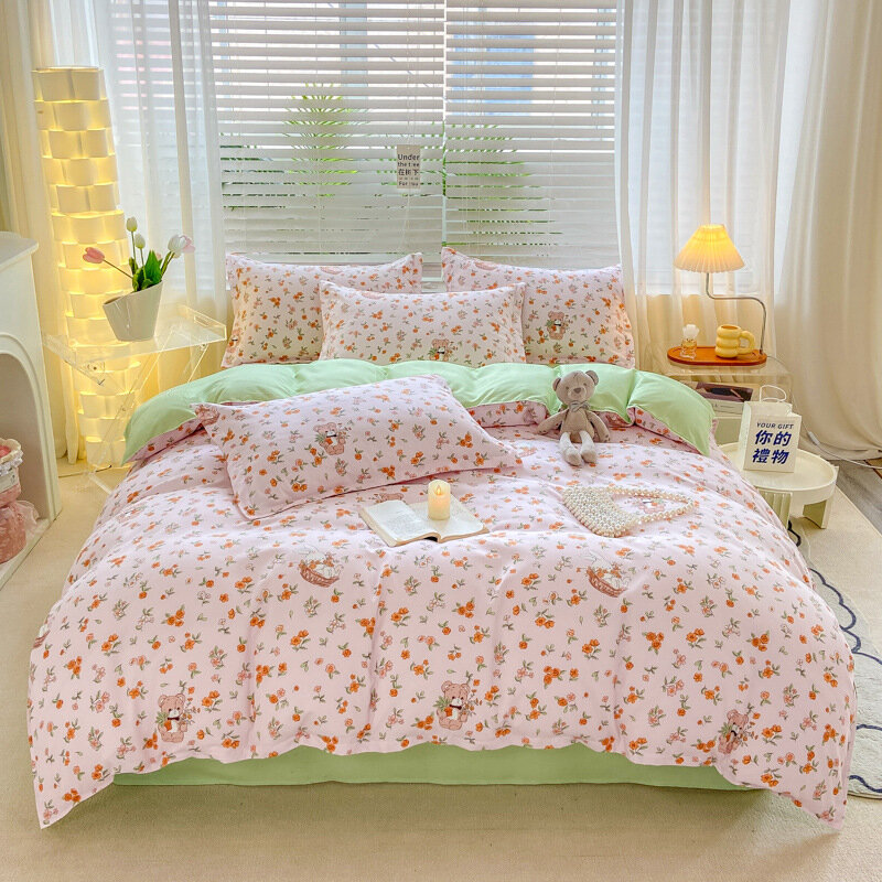 Комплект постельного белья Fresh Ins Wind Twill, лесной поющий стиль, 1.2 м