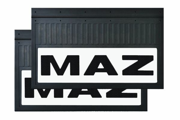 Брызговики светоотражающие. 580х360мм Резина. Надпись "MAZ" 2 шт. Сделано в России. 12801)