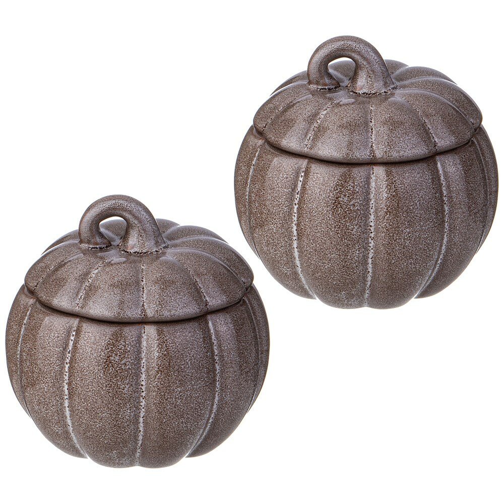 Набор горшочков для запекания с крышкой "Тыква" из 2-х шт по 250 мл