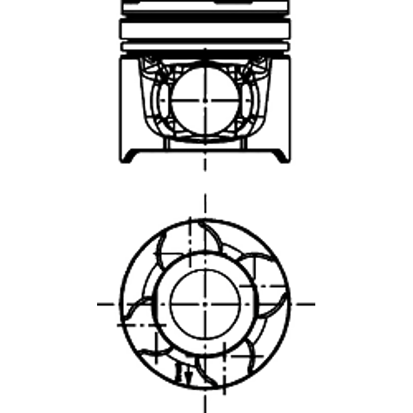 KOLBENSCHMIDT 40 217 600 (40217600_KS / 51025006102 / 51025006210) поршень d108\man tgl tgm d0834 / 0836 lfl 2005