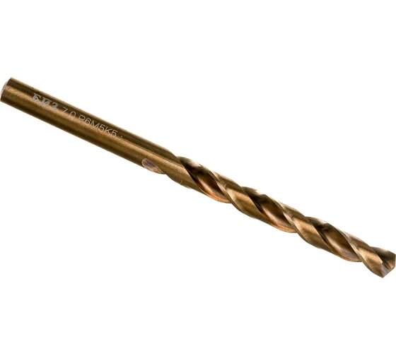 Сверло по металлу кобальт (7х69х109 мм; Р6М5К5; класс А1) Gigant GT-144