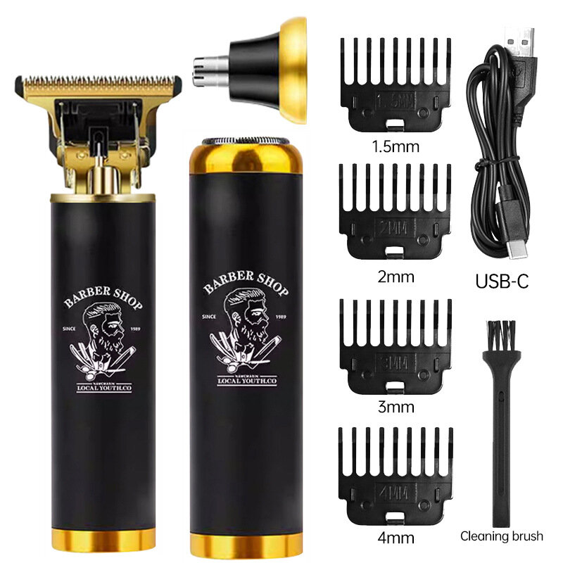 Мини-электробритва "Джентльменский черный", перезаряжаемая, портативная, дорожная