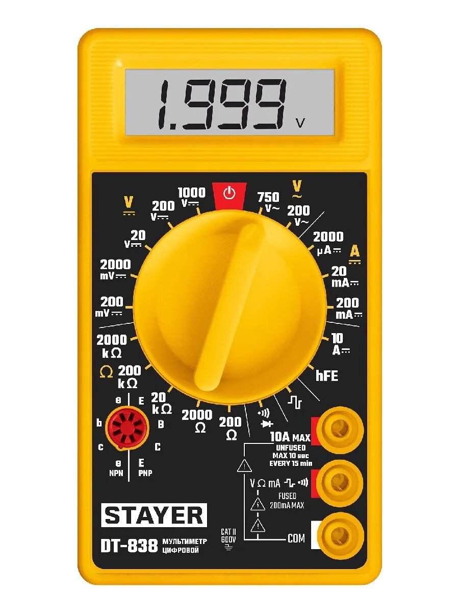 Stayer Мультиметр цифровой DT-838 45306_z01