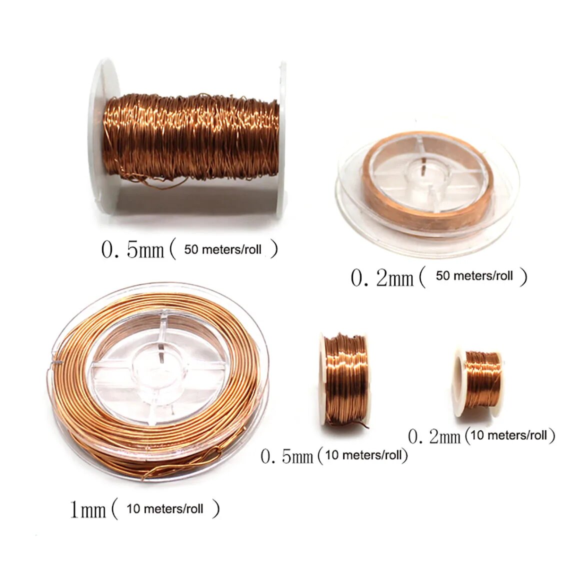 Эмалированный медный провод 0.1/0.2/0.5/1 мм 0.1mm 10meters