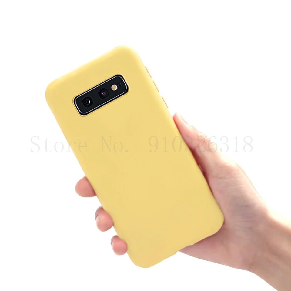 Для Samsung Galaxy S10e Case Silky and Soft Touch Мягкий силиконовый чехол премиум-класса для телефона Galaxy S10E S10 E SM-G970F/DS 5,8 дюйма Yellow