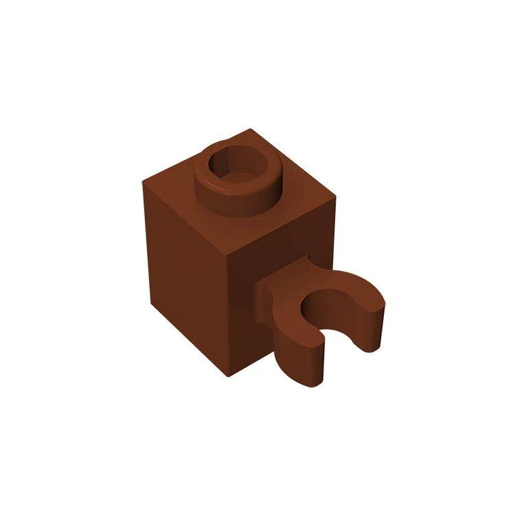 Пластиковый кубик Lego 1x1 Коричневый (081)