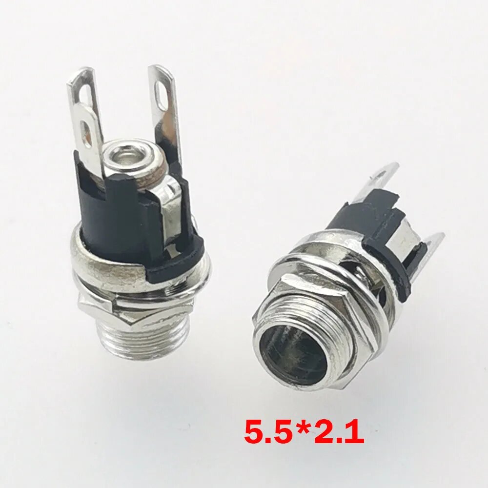 1 шт. 5,5 x 2,1 2,5 мм винтовой фиксирующий разъем питания постоянного тока, G-5.5-2.1-Female