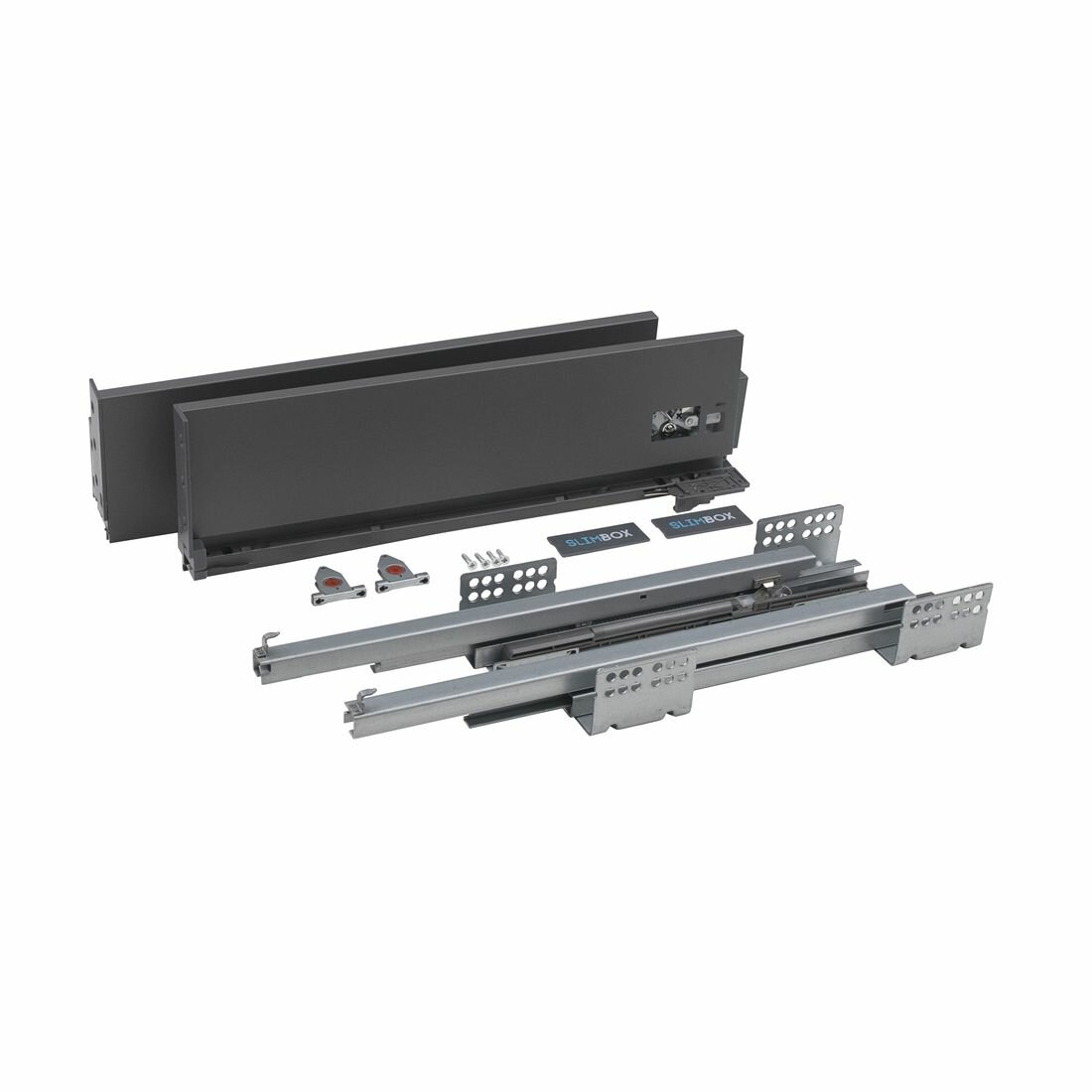 Система ящиков Slimbox AKS H=128 L-350 графит SOFT CLOSE ДСП16мм