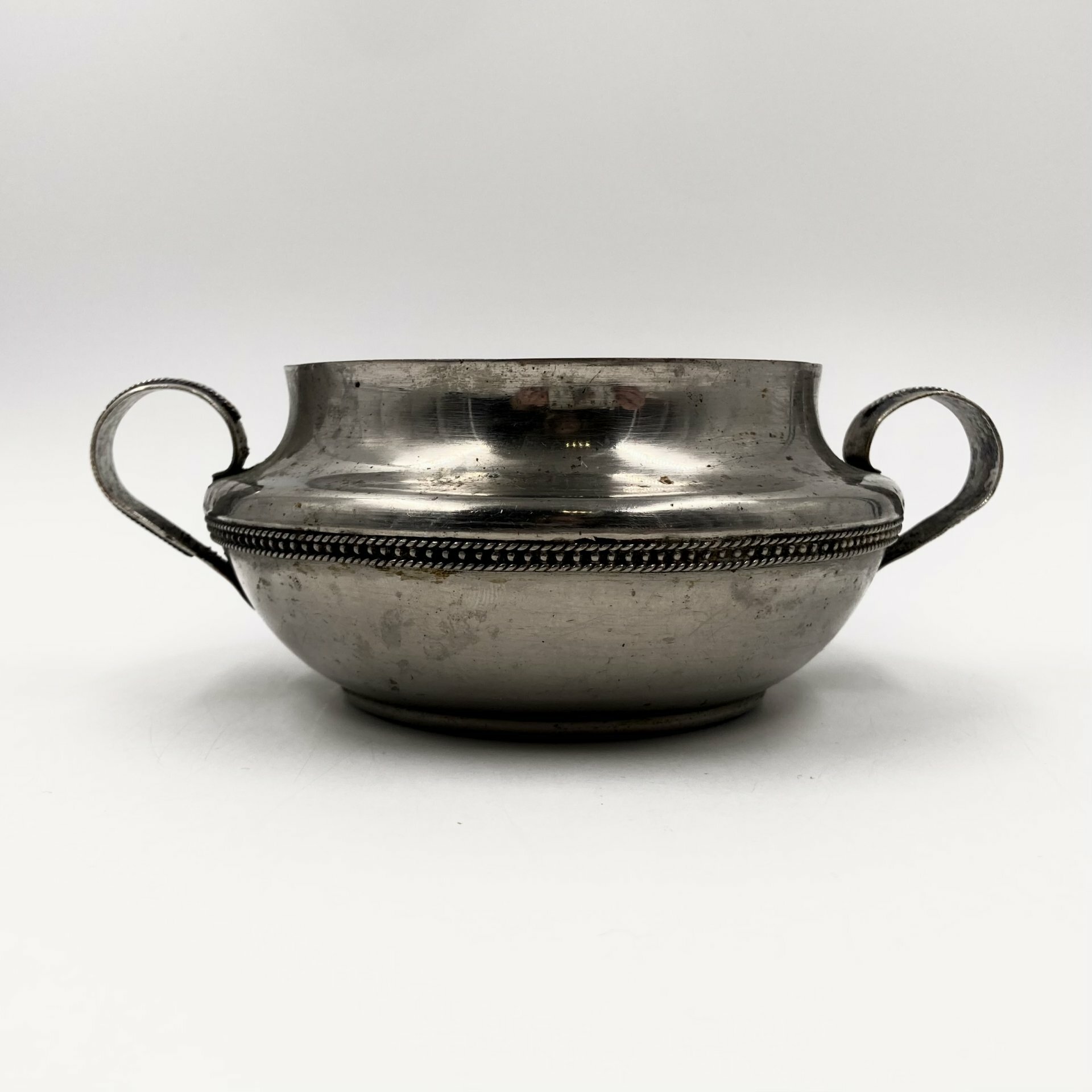 Ёмкость для сыпучих продуктов (сахарница, икорница, соусник), металл, СССР